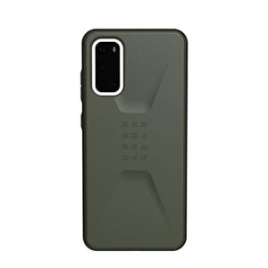 URBAN ARMOR GEAR UAG Samsung Galaxy S20 Case [6.2-inch Screen] Civilian [Olive Drab] Sleek Ultra-Thin Feather-Light Military Drop Tested Protective Cover