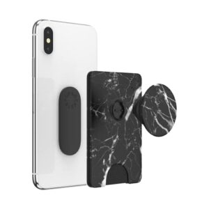 PopSockets PopWallet+ with Integrated Swappable PopTop - Midnight Marble