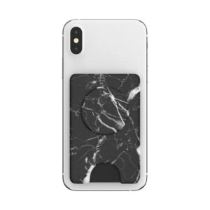 PopSockets PopWallet+ with Integrated Swappable PopTop - Midnight Marble