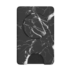 PopSockets PopWallet+ with Integrated Swappable PopTop - Midnight Marble