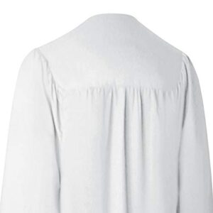 Endea Church Matte Choir Robe (51 (5'6" - 5'8"), White)