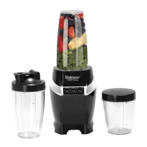 balzano high speed nutri blender/mixer/smoothie maker - 1000 watts - 8 pcs set, black, compact