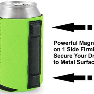 Fck It Magnetic Can Coolie (Bright Green, 2 Pack)