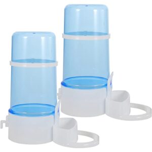 balacoo 2pcs small animal automatic feeder bird hamster water dispenser pet food dispenser pet water bowl for hamster small pet bird