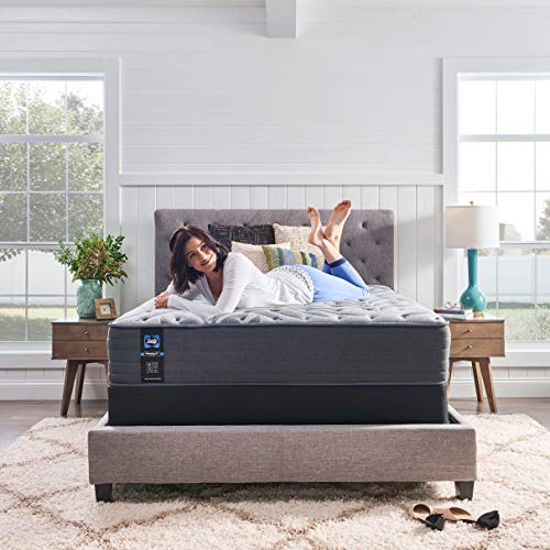 Sealy Posturepedic Plus, Tight Top 13 Medium Mattress with Surface-Guard and 9-Inch Foundation, King, Grey