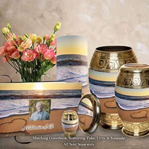 Endless Summer Urn Sunset Urns for Ashes Adult Male Large XL or Small Cremation Urns for Adult Ashes for Burial, Niche or Home Urns for Human Ashes Adult Female