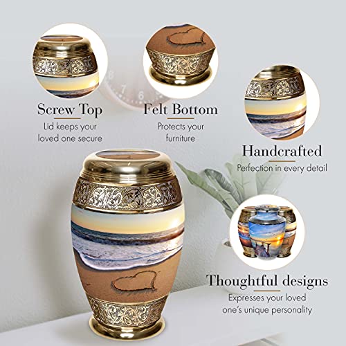 Endless Summer Urn Sunset Urns for Ashes Adult Male Large XL or Small Cremation Urns for Adult Ashes for Burial, Niche or Home Urns for Human Ashes Adult Female