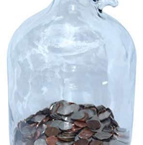 Skywin Swear Jar - Large Glass Money Jar and Adult Piggy Bank for Storing Coin & Change