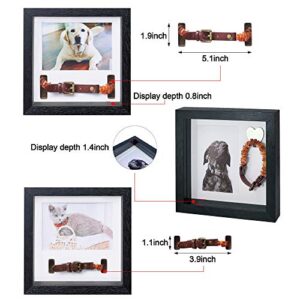 KCRasan Pet Picture Frame Memorial - Dog Memorial Sentiment Frame for Loss of Dog Gifts - Pet Collar Frame Remembrance Sympathy Dog or Cat Tribute Keepsake