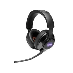 jbl quantum 400 - wired over-ear gaming headphones with usb and game-chat balance dial - black