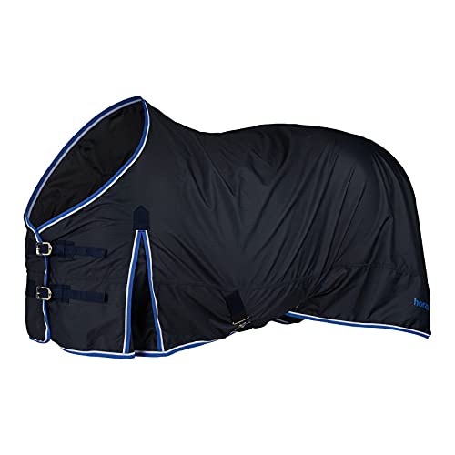 HORZE Glasgow Light Weight Waterproof Turnout Horse Sheet (No Fill) - Dark Blue - 75 in