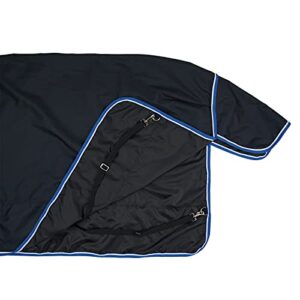 HORZE Glasgow Light Weight Waterproof Turnout Horse Sheet (No Fill) - Dark Blue - 75 in