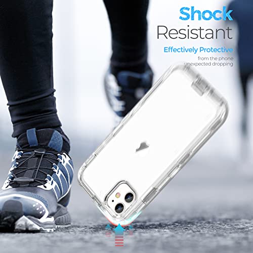 ORIbox Case Compatible with iPhone 12 and iPhone 12 Pro, Heavy Duty Shockproof Anti-Fall Clear case