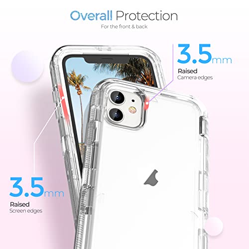 ORIbox Case Compatible with iPhone 12 and iPhone 12 Pro, Heavy Duty Shockproof Anti-Fall Clear case