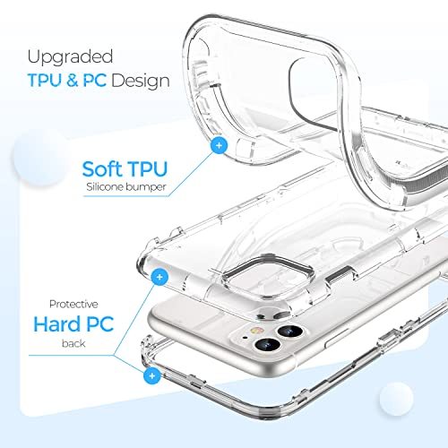 ORIbox Case Compatible with iPhone 12 and iPhone 12 Pro, Heavy Duty Shockproof Anti-Fall Clear case