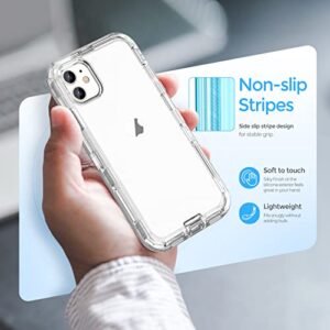 ORIbox Case Compatible with iPhone 12 and iPhone 12 Pro, Heavy Duty Shockproof Anti-Fall Clear case