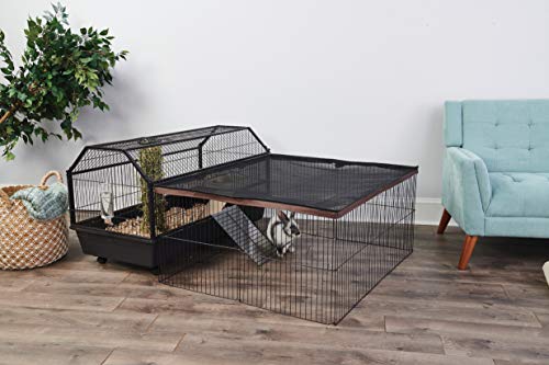 Oxbow Enriched Life Small Animal Playpen - Mesh Cover for Rabbits, Guinea Pigs & Other Small Pets (Extra Large)