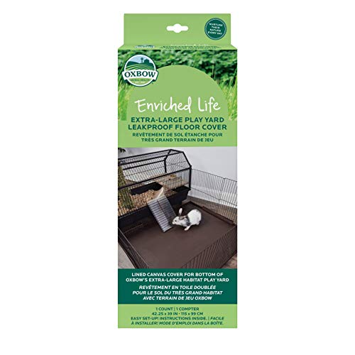 Oxbow Enriched Life Small Animal Playpen - Leakproof Floor Cover for Rabbits, Guinea Pigs & Other Small Pets (Extra Large)