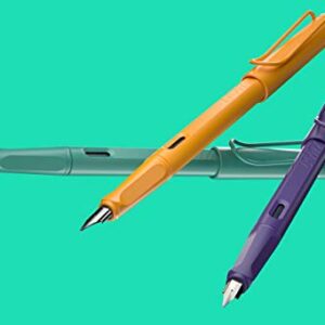 Lamy safari candy 021 Fountain Pen - Modern Aquamarine Colour Fountain Pen with Ergonomic Handle and Timeless Design - Nib Size F - Special Model