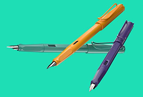 Lamy safari candy 021 Fountain Pen - Modern Aquamarine Colour Fountain Pen with Ergonomic Handle and Timeless Design - Nib Size F - Special Model