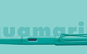 Lamy safari candy 021 Fountain Pen - Modern Aquamarine Colour Fountain Pen with Ergonomic Handle and Timeless Design - Nib Size F - Special Model