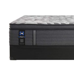 Sealy Posturepedic Plus, Euro Pillow Top 14 Medium Mattress with Surface-Guard and 5-Inch Foundation, Queen, Grey