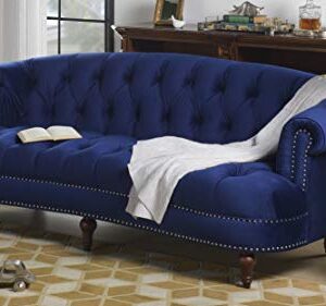 Jennifer Taylor Home Ariana, Sofa, Navy Blue Velvet