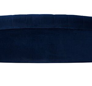 Jennifer Taylor Home Ariana, Sofa, Navy Blue Velvet