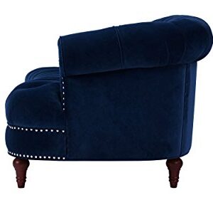 Jennifer Taylor Home Ariana, Sofa, Navy Blue Velvet