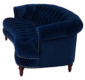 Jennifer Taylor Home Ariana, Sofa, Navy Blue Velvet