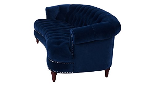 Jennifer Taylor Home Ariana, Sofa, Navy Blue Velvet