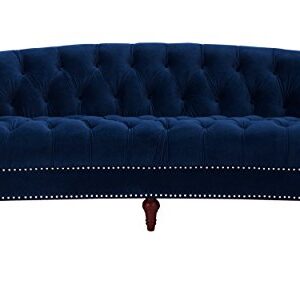 Jennifer Taylor Home Ariana, Sofa, Navy Blue Velvet