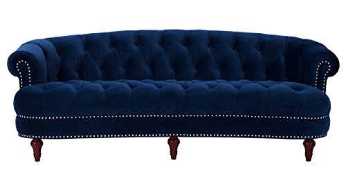 Jennifer Taylor Home Ariana, Sofa, Navy Blue Velvet