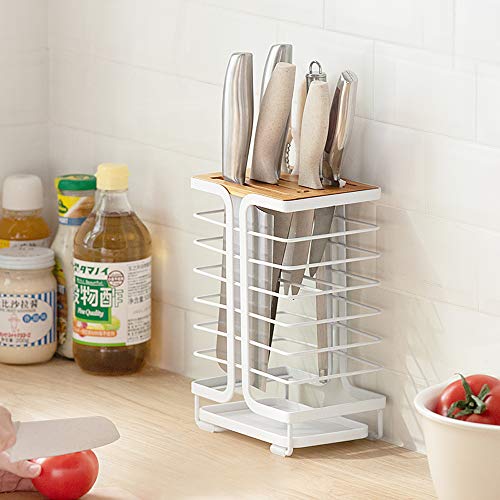 Poeland Knife Block Kitchen Knife Holder Storage Organizer