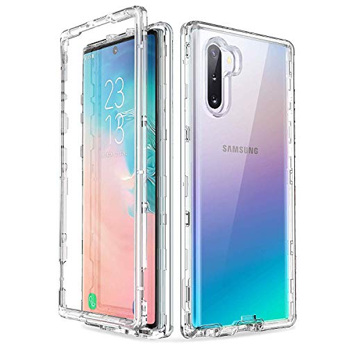 ULAK Galaxy Note 10 Case, Heavy Duty Shockproof Rugged Protection Case Transparent Soft TPU Protective Cover for Samsung Galaxy Note 10 6.3 inch (2019) Without Screen Protector, Crystal Clear