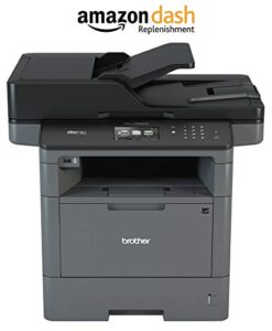 brother monochrome laser printer, multifunction printer, all-in-one printer, mfc-l5900dw, wireless networking, mobile printing & scanning, duplex print, copy & scan, (renewed)