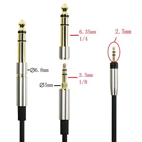 NewFantasia Replacement Audio Upgrade Cable Compatible with Audio Technica ATH-M50x, ATH-M40x, ATH-M60X, ATH-M70x Headphones 3meters/9.9feet