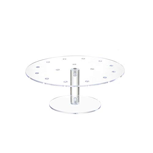 Clear Round Acrylic 16 Holes Push Pop Cake Stand for Party, Wedding, Bakery (9.44'' of Diameter)