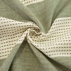 TruDelve Heavy Duty Cotton Linen Tablecloth for Square Table Stitching Tassel Table Cloth for Dining Table Dust-Proof Table Cover for Tabletop Decoration (55"x55", Green)