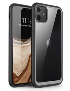 supcase unicorn beetle style series case designed for iphone 11 6.1 inch (2019 release), premium hybrid protective clear case (black)