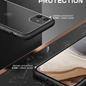 SUPCASE Unicorn Beetle Style Series Case Designed for iPhone 11 6.1 Inch (2019 Release), Premium Hybrid Protective Clear Case (Black)