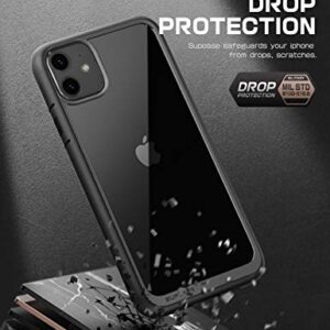 SUPCASE Unicorn Beetle Style Series Case Designed for iPhone 11 6.1 Inch (2019 Release), Premium Hybrid Protective Clear Case (Black)