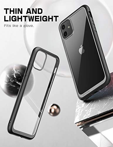 SUPCASE Unicorn Beetle Style Series Case Designed for iPhone 11 6.1 Inch (2019 Release), Premium Hybrid Protective Clear Case (Black)