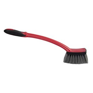 barrett-jackson square tire brush with long handle