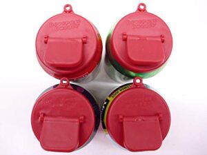 beverage buddee can cover - best can cover for standard size soda/beer/energy drink cans - made in the usa - bpa-pcb free - 4 pack (red)