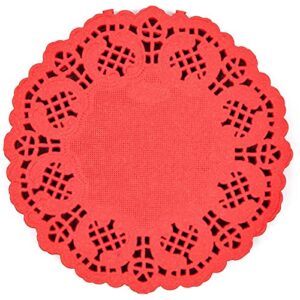 Mini Round Paper Lace Doilies, Rainbow Placemats (6 Colors, 600 Pack)