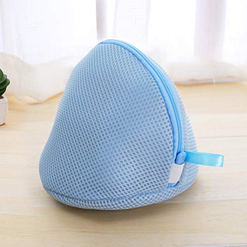 TOPBATHY 3pcs Bra Lingerie Panties Washing Bags Zippered Mesh Laundry Bags Triangle Bracket Protection Net