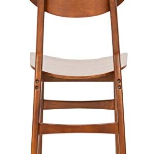 Safavieh Home Lucca Retro Walnut Dining Chair, Set of 2