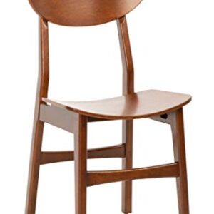 Safavieh Home Lucca Retro Walnut Dining Chair, Set of 2