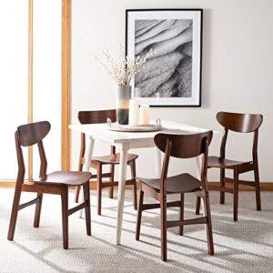 Safavieh Home Lucca Retro Walnut Dining Chair, Set of 2